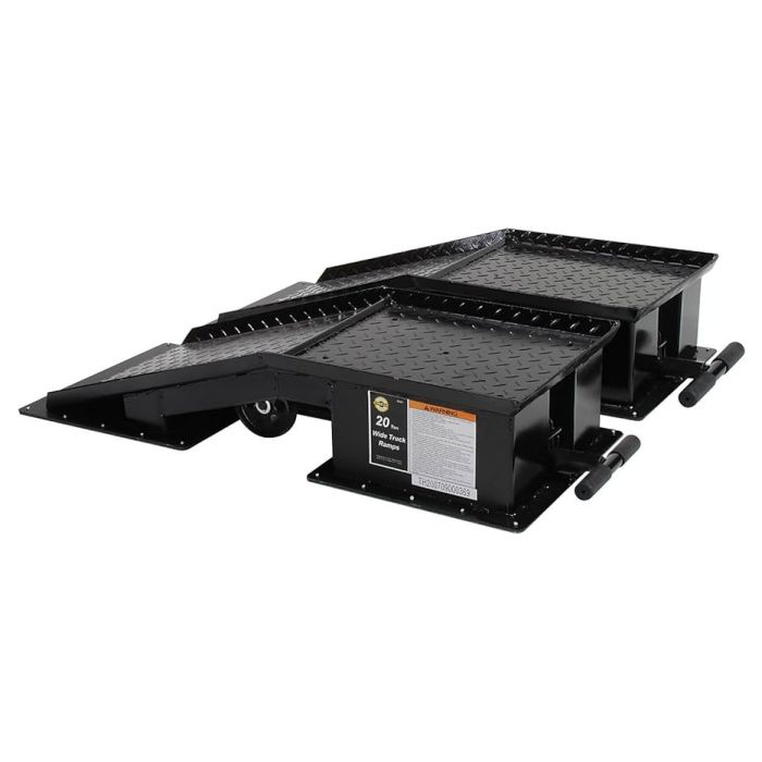 Omega 93201 Extra Wide Truck Ramps 20-Ton Capacity